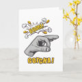 Gotcha Finger Hole Hand Meme Joke Prank Card | Zazzle