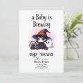 Goth Baby Girl is Brewing Witch Ghost Boo Invitation | Zazzle
