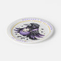 Goth Baby Girl Shower Bat Vampire Thank You Paper Plates | Zazzle