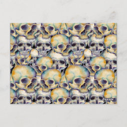 GOTH Baby Stats Arrival Announcement Halloween Postcard | Zazzle