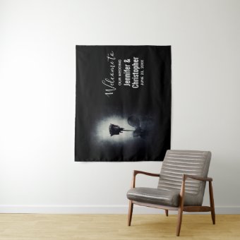 Goth Black Rose Dripping Blood Macabre Wedding Tapestry | Zazzle