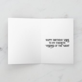 Goth Cat Gothic Birthday Wishes Card | Zazzle