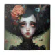 Goth Creepy Cute Girl Gothic Ceramic Tile | Zazzle