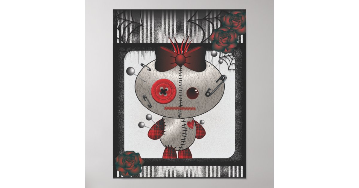 Goth Girl Voodoo Doll Poster | Zazzle
