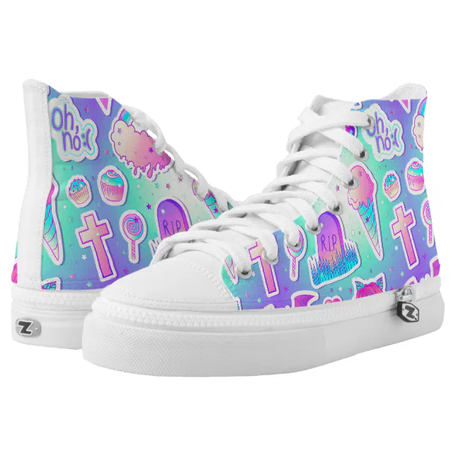 Goth Pastel High Tops | Zazzle