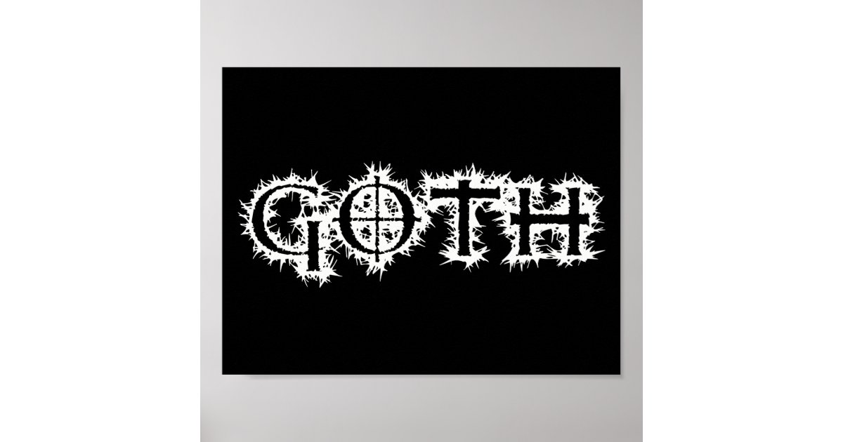 Goth Poster | Zazzle