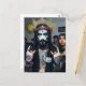 Goth Punk Rock Jesus at his Birthday Party Postcard | Zazzle