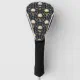 Goth Skulls and Blue Floral Golf Head Cover | Zazzle