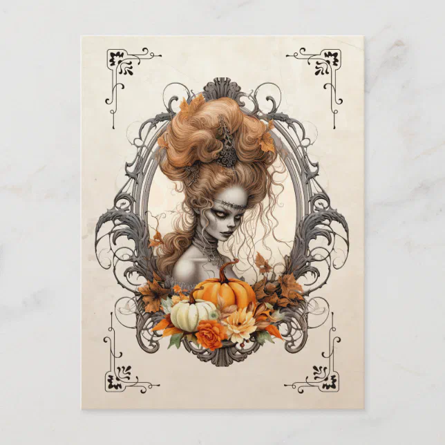 Goth Thanksgiving Postcard | Zazzle