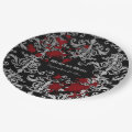 Goth vampire themed wedding paper plates | Zazzle