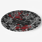 Goth vampire themed wedding paper plates | Zazzle