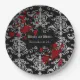 Goth vampire themed wedding paper plates | Zazzle