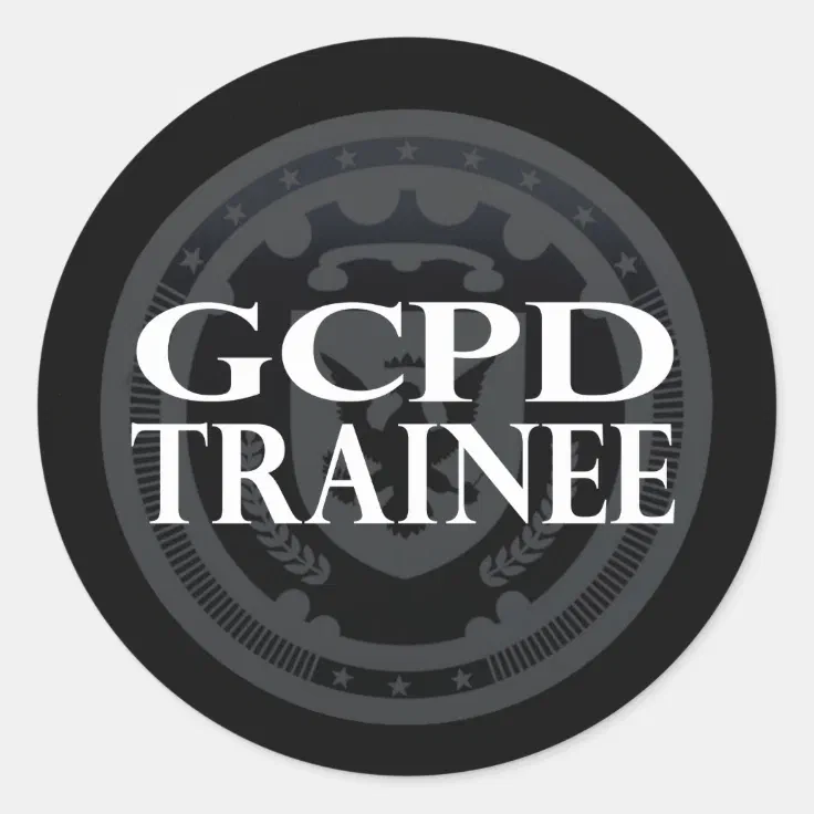 Gotham City Police Department Trainee Stickers | Zazzle
