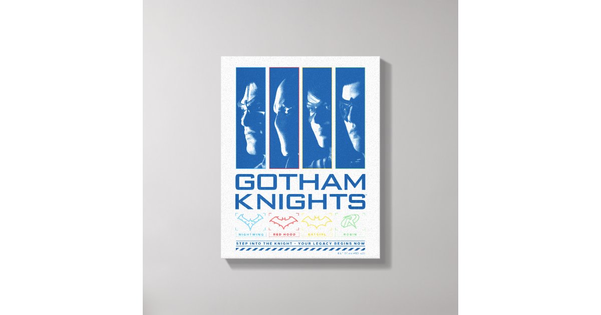 Gotham Knights Face Panels Canvas Print | Zazzle