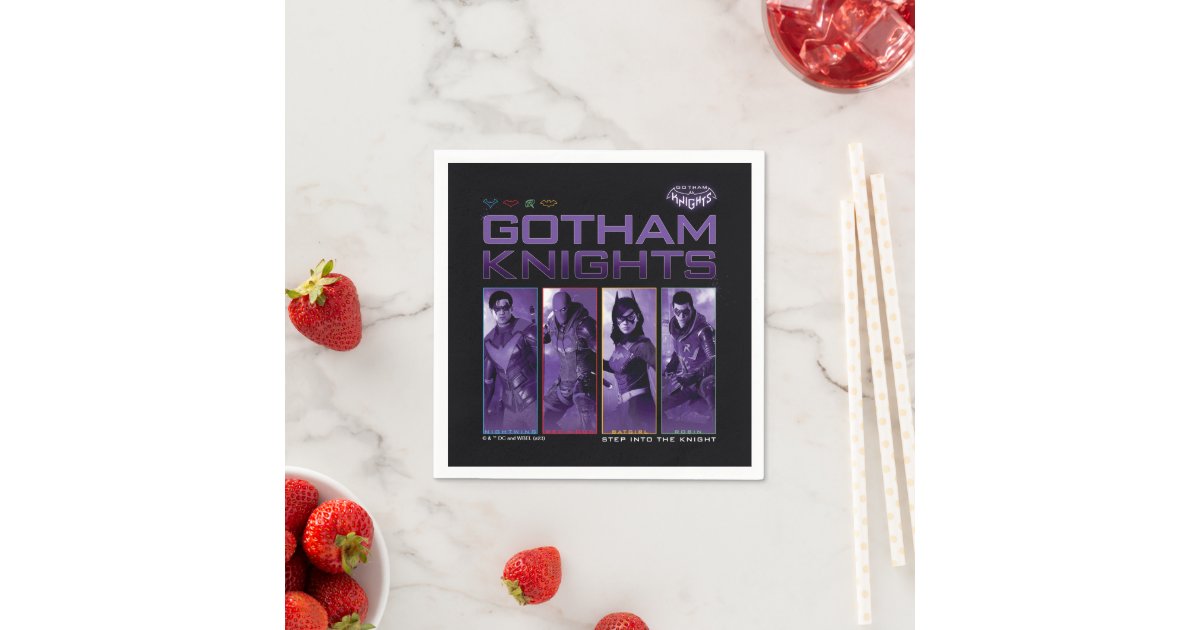 Gotham Knights Hero Panels Napkins | Zazzle