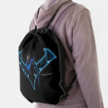 Gotham Knights Nightwing in Logo Drawstring Bag | Zazzle