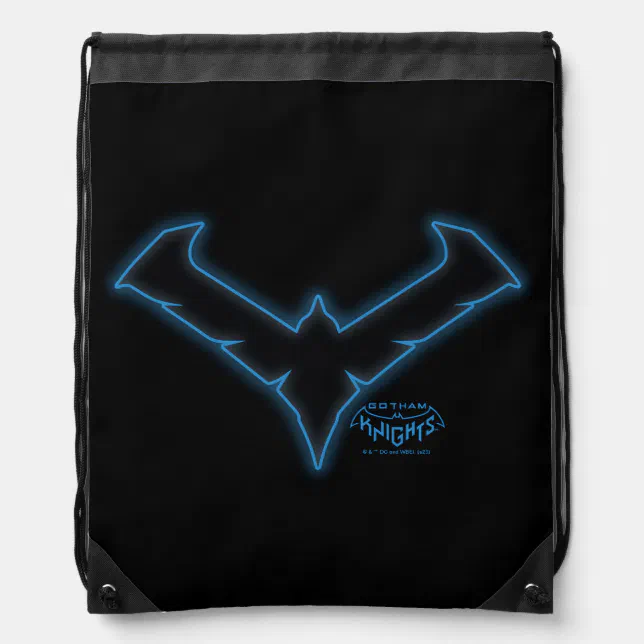 Gotham Knights Nightwing Logo Drawstring Bag | Zazzle