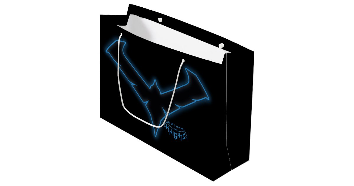 Gotham Knights Nightwing Logo Large Gift Bag | Zazzle