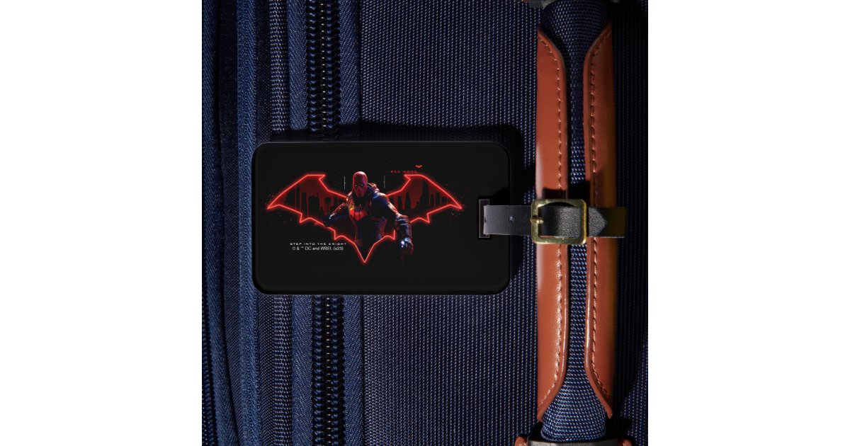 Gotham Knights Red Hood in Logo Luggage Tag | Zazzle