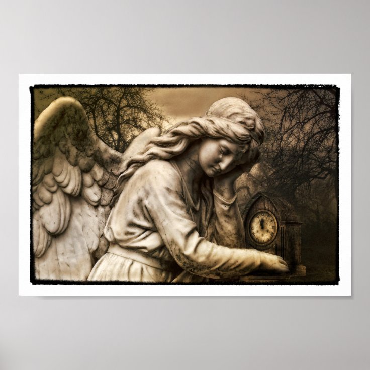 Gothic angel poster | Zazzle