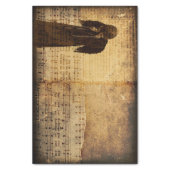 Gothic Angel Vintage Sepia Sheet Music Texture | Zazzle