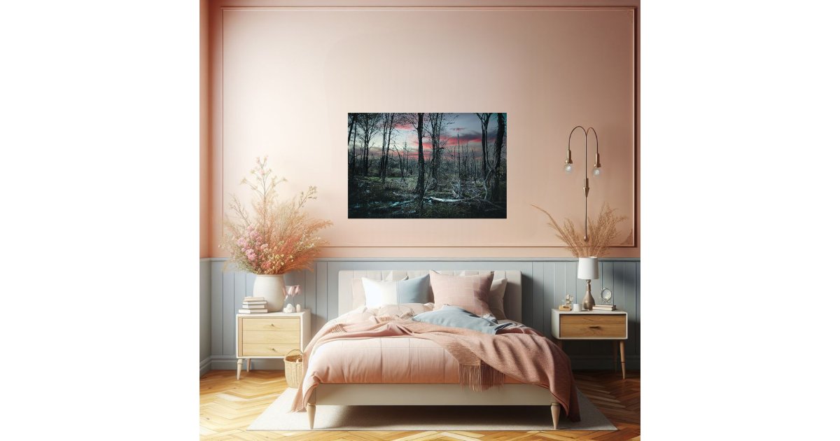 Gothic Art Gloomy Swampland Forest Poster | Zazzle
