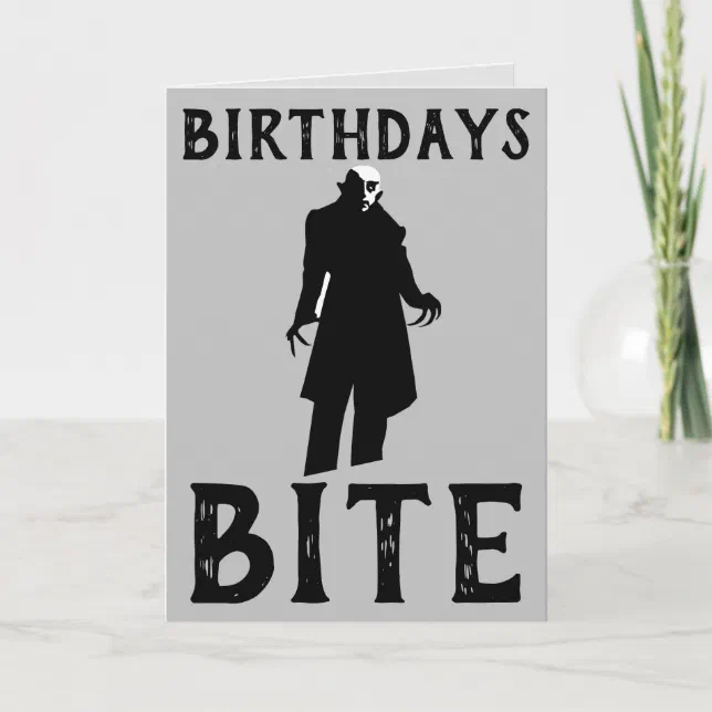 GOTHIC BIRTHDAY CARDS, DRACULA NOSFERATU CARD | Zazzle