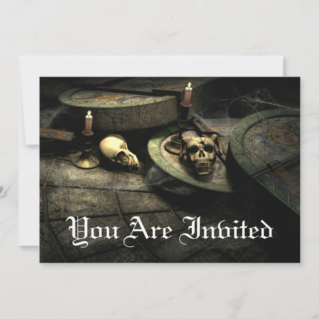 Gothic Birthday Party Invitations | Zazzle