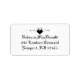 Gothic Black and White Address Label | Zazzle