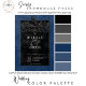 Gothic Black Raven & Black Roses Blue QR Code All In One Invitation ...