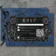 Gothic Black Raven & Black Roses Blue QR Code RSVP Card | Zazzle