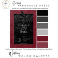 Gothic Black Raven & Black Roses Wine QR Code All In One Invitation ...