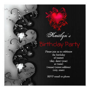 Gothic Birthday Invitations | Zazzle