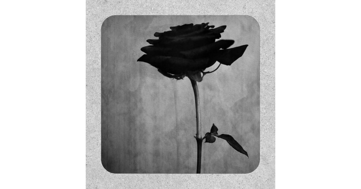 Gothic Black Rose Patch | Zazzle