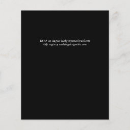 Gothic Black Roses Goth Wedding Invite Flyer | Zazzle