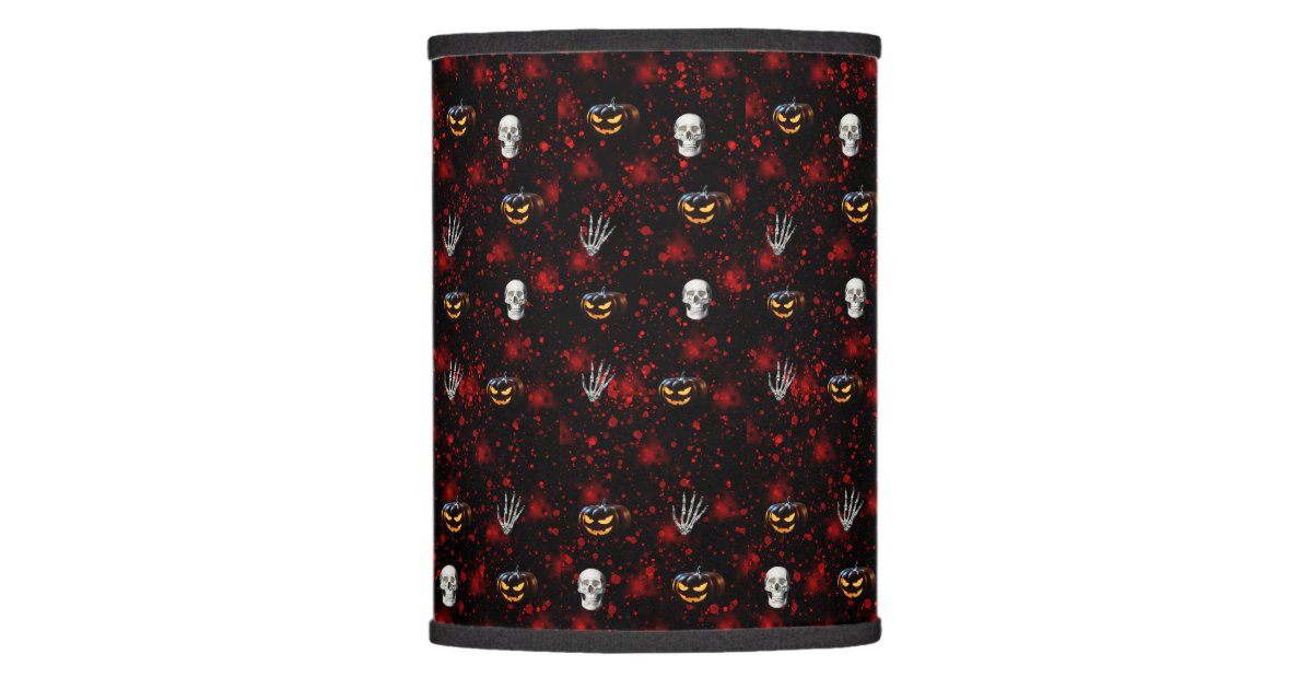 Gothic Blood Red Black Skull Skeleton Hand Lamp Shade | Zazzle