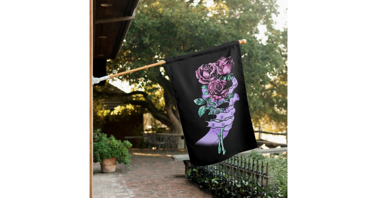 Gothic Bouquet House Flag | Zazzle