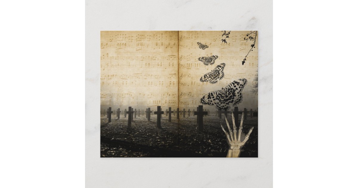 Gothic cemetery scrapbook paper | Zazzle