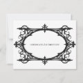 Gothic Certificate of Authenticity for Art Note Card | Zazzle