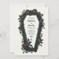 Gothic Coffin Wedding Invitation | Zazzle