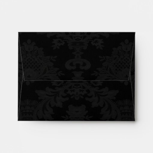 Gothic Damask A2 Envelope with Border for Label | Zazzle