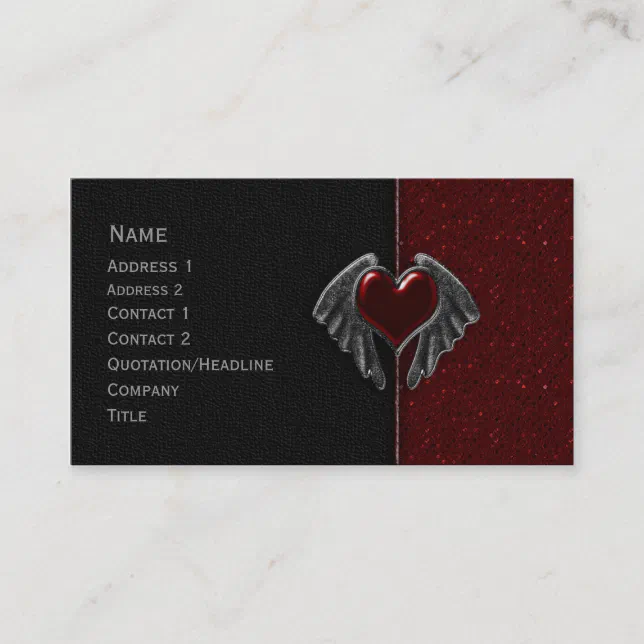 Gothic Design Business Card | Zazzle