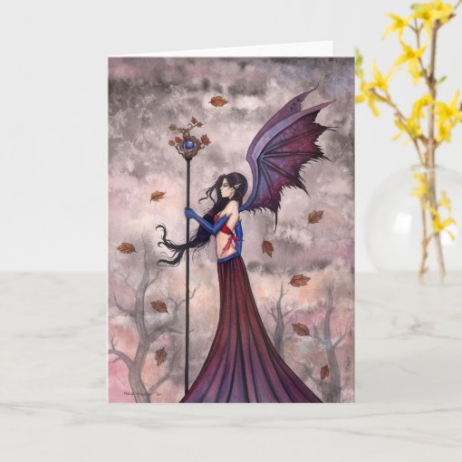 Gothic Fairy Vampire Greeting Card | Zazzle