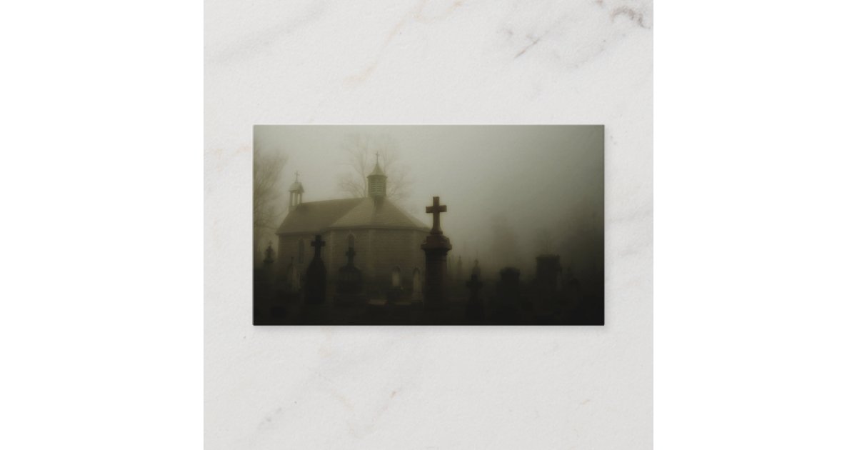 Gothic Graveyard Business Card | Zazzle