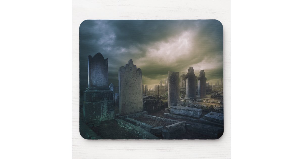 Gothic Graveyard Mouse Pad | Zazzle