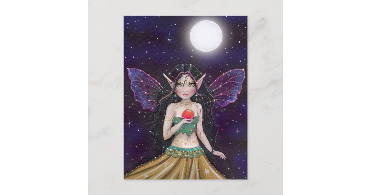 Gothic Gypsy Fairy Postcard by Molly Harrison | Zazzle