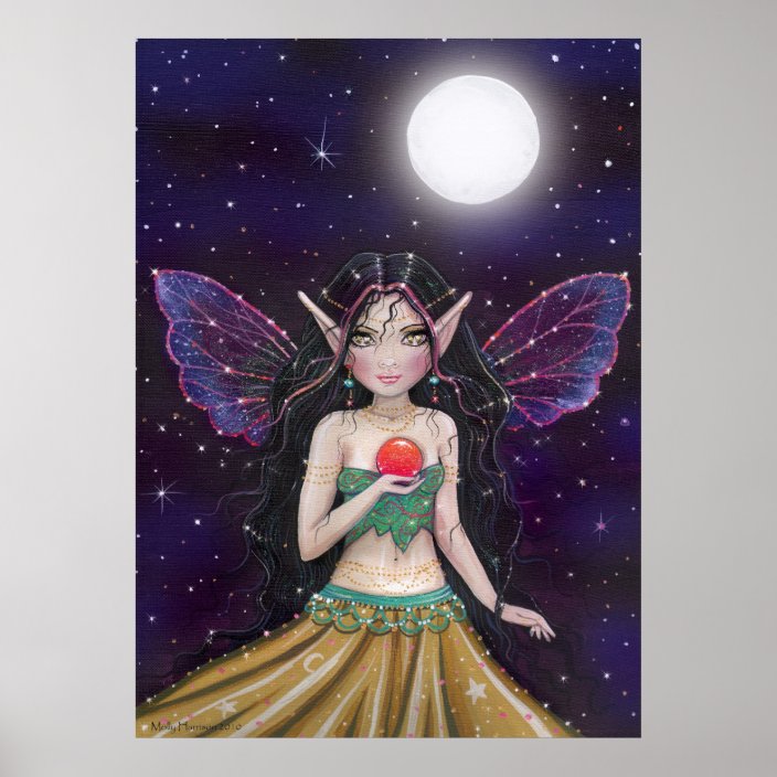Gothic Gypsy Fairy Poster by Molly Harrison | Zazzle.com