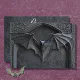 Gothic Halloween Black Bat & Arch Wedding QR Code RSVP Card | Zazzle
