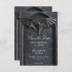 Gothic Halloween Black Bat & Arch Wedding Save The Date | Zazzle