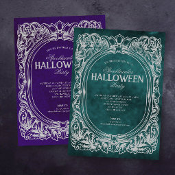 Gothic Halloween Party Invitation | Zazzle